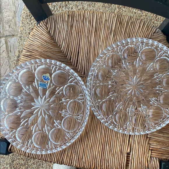 beyer | Dining | Beyer Lead Crystal West Germany Glass Plates Thick ...